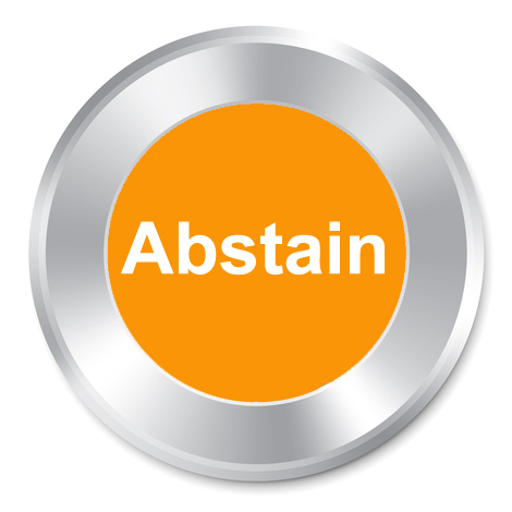 abstain — English