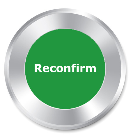 reconfirm — English
